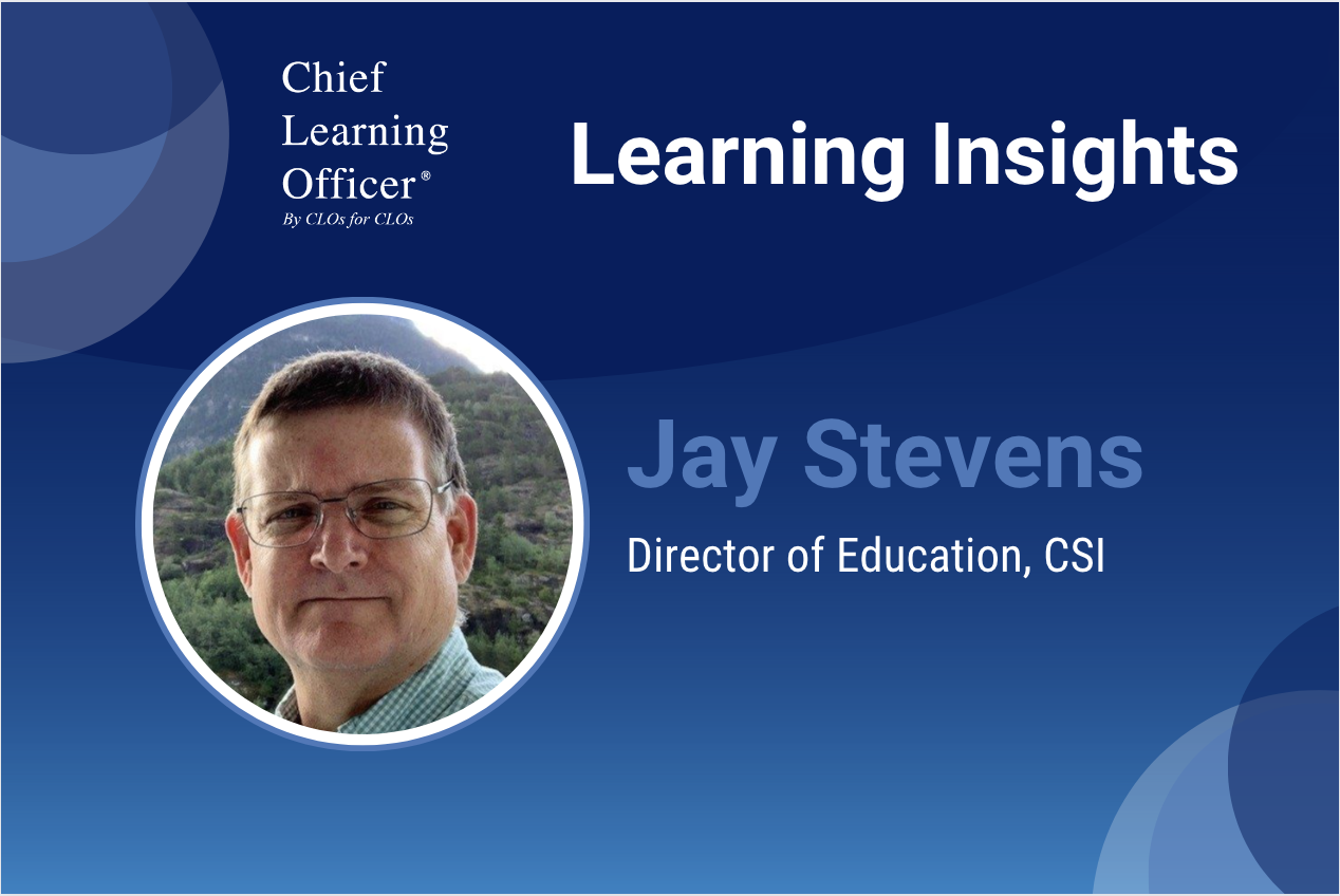 Learning Insights: Jay Stevens champions learner engagement – Chief ...